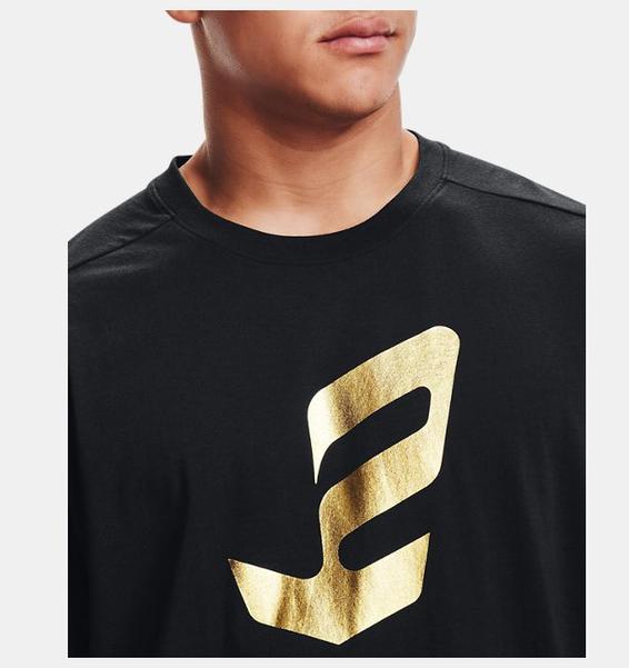 Erkek UA Embiid Gold Mine Tişört Siyah 194513776689 | Under Armour