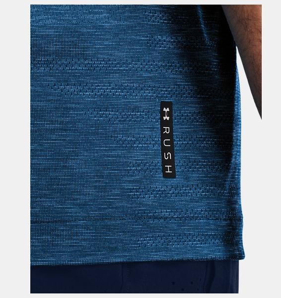 Erkek UA RUSH™ Dikişsiz GeoSport Kısa Kollu