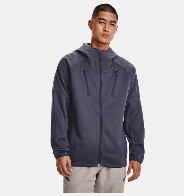 Erkek UA Rush Kapüşonlu Swacket Lacivert 195253587542 | Under Armour