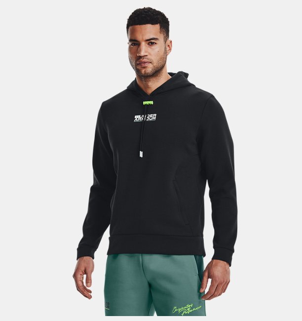 Erkek UA Summit Örgü Kapüşonlu Üst Siyah 195252622732 | Under Armour