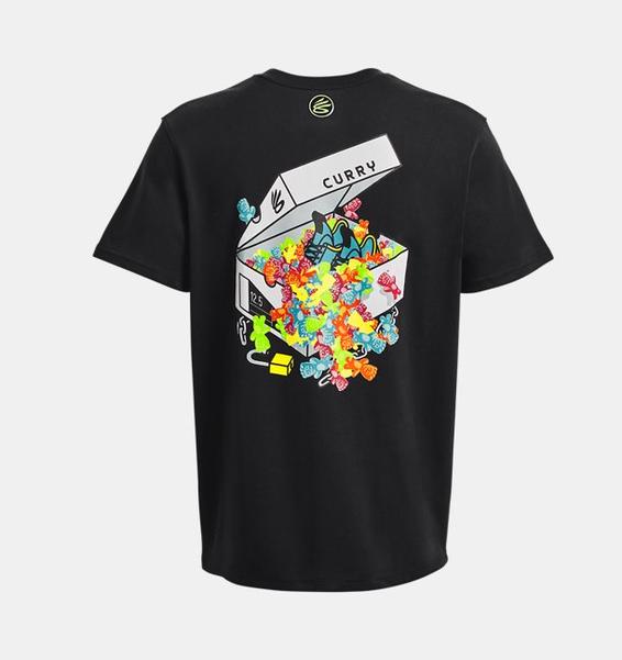 Erkek Curry Collab Kısa Kollu Siyah 195253784903 | Under Armour